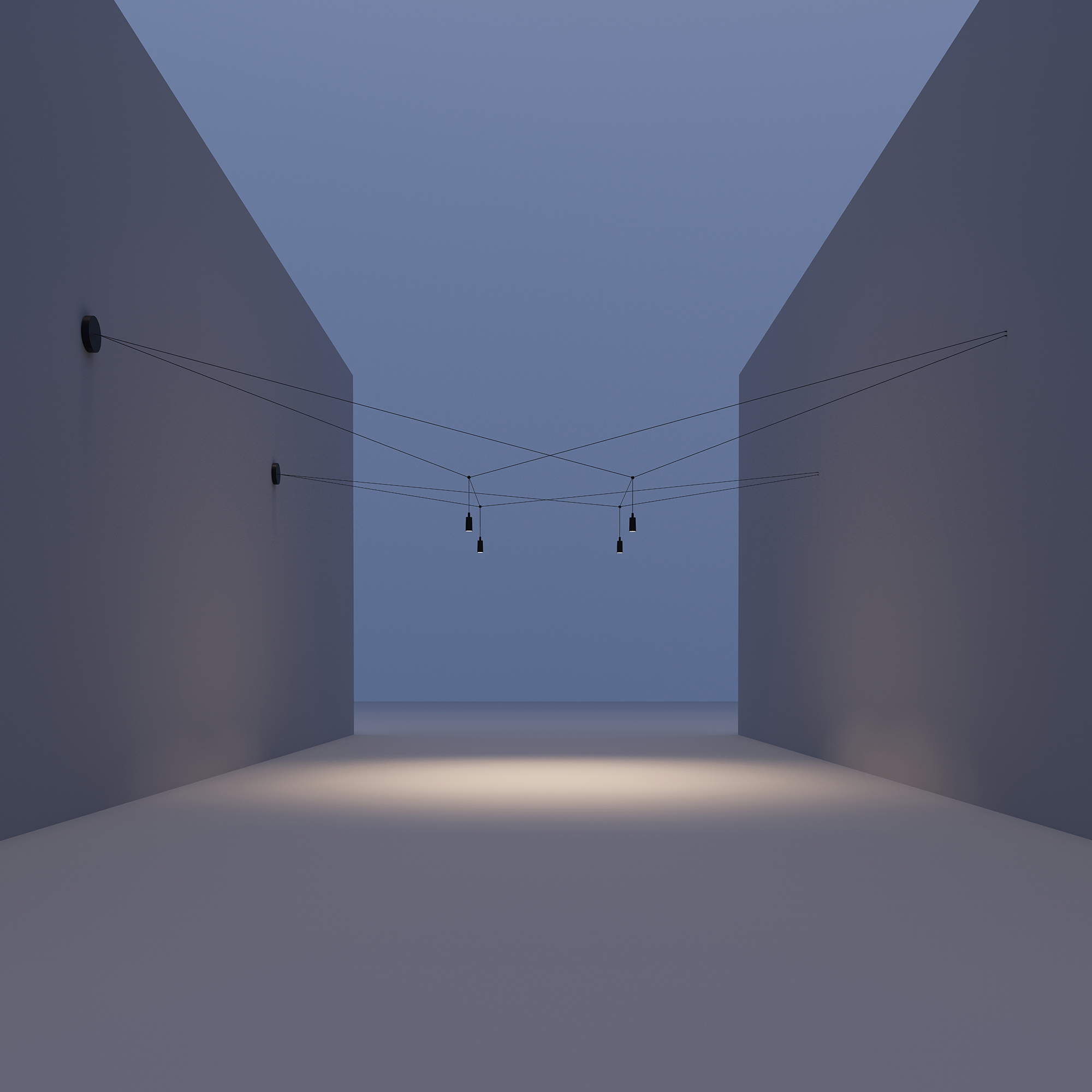 Code S.0954H AIR-LIGHTING 2 power supply points with 2 Roses + Wire ...